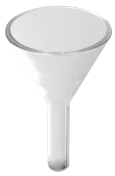 Funnel, Burette Borosilicate Glass 40mm diameter, 38mm stem length, an