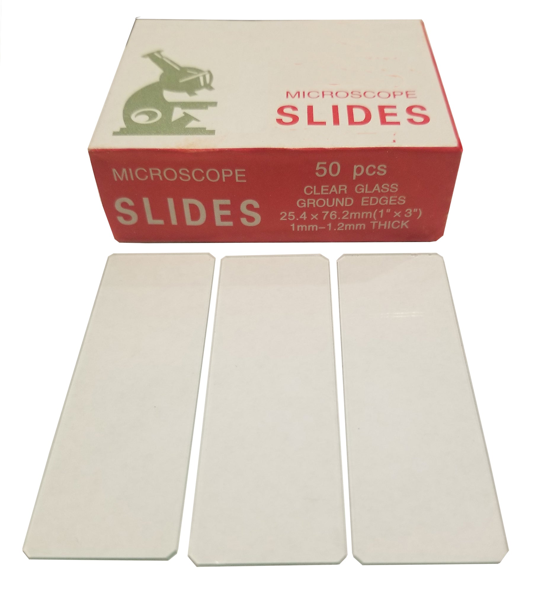 Microscope Slides, Positively Charged. Box of 50 slides.