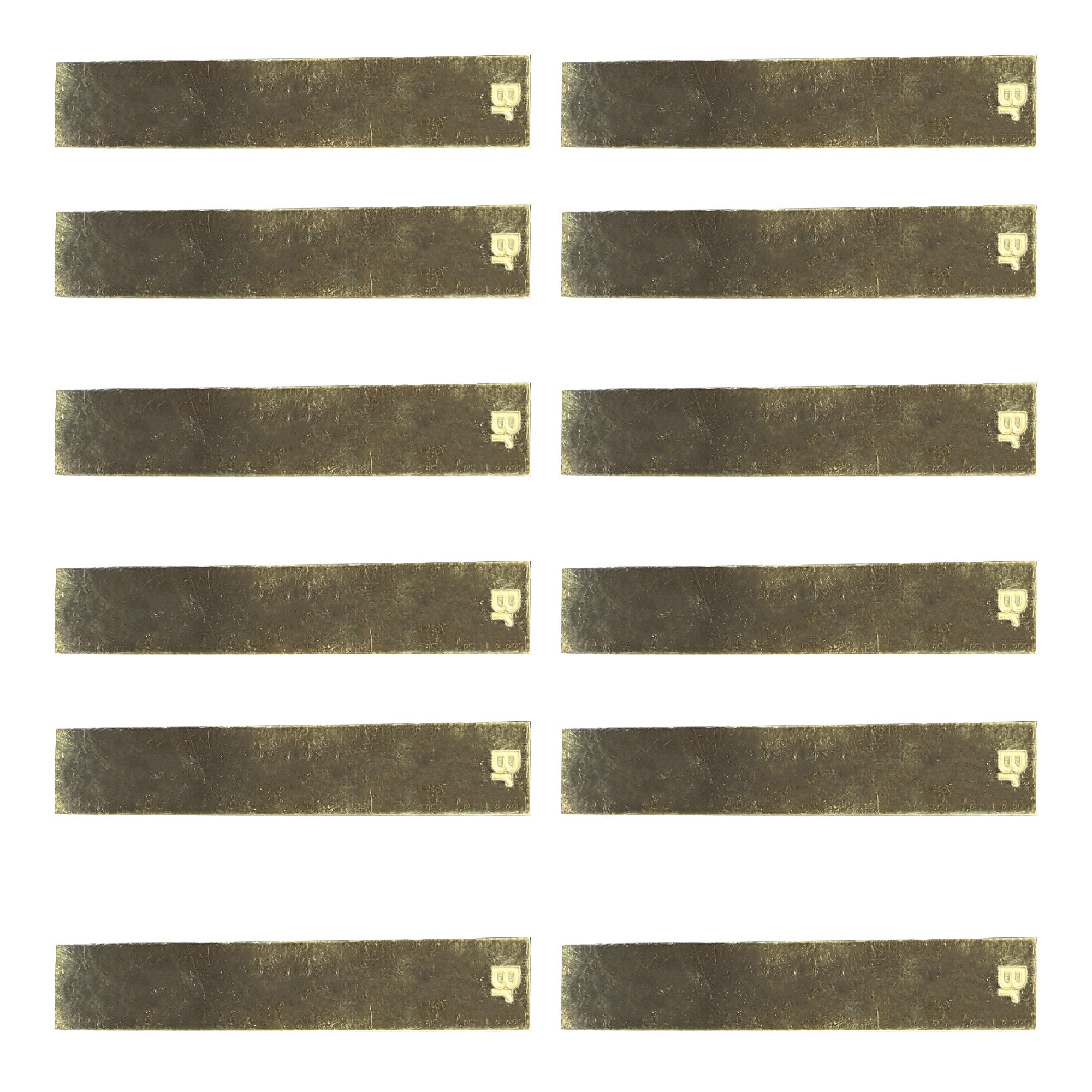Electrode, Brass, Flat, 18mm x 100mm, Pack of 12