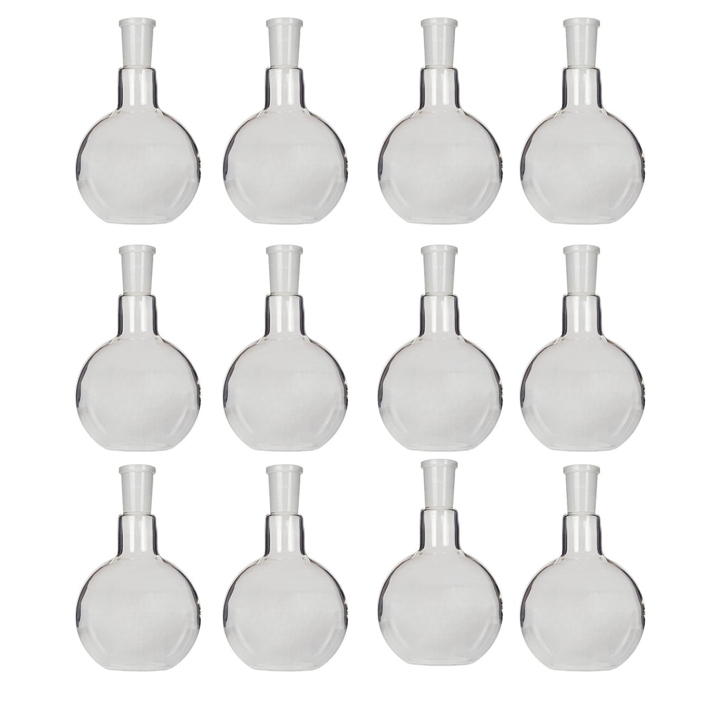 Flat-Bottom Flask, 24/40 Ground Glass Joint, 500ml, Pack of 12 by Go S