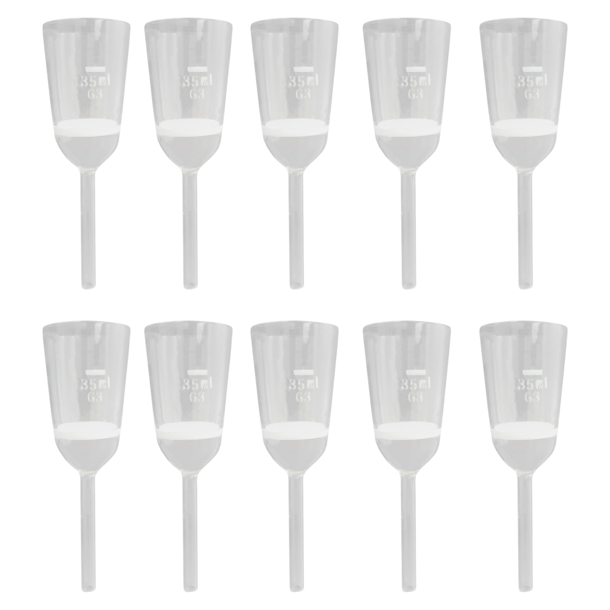 Funnel, Sintered, Borosilicate Glass, 35ml, Porosity 3, Case of 10