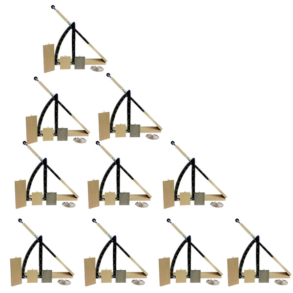 Incline Plane Friction Kit for Science Education. Case of 10.