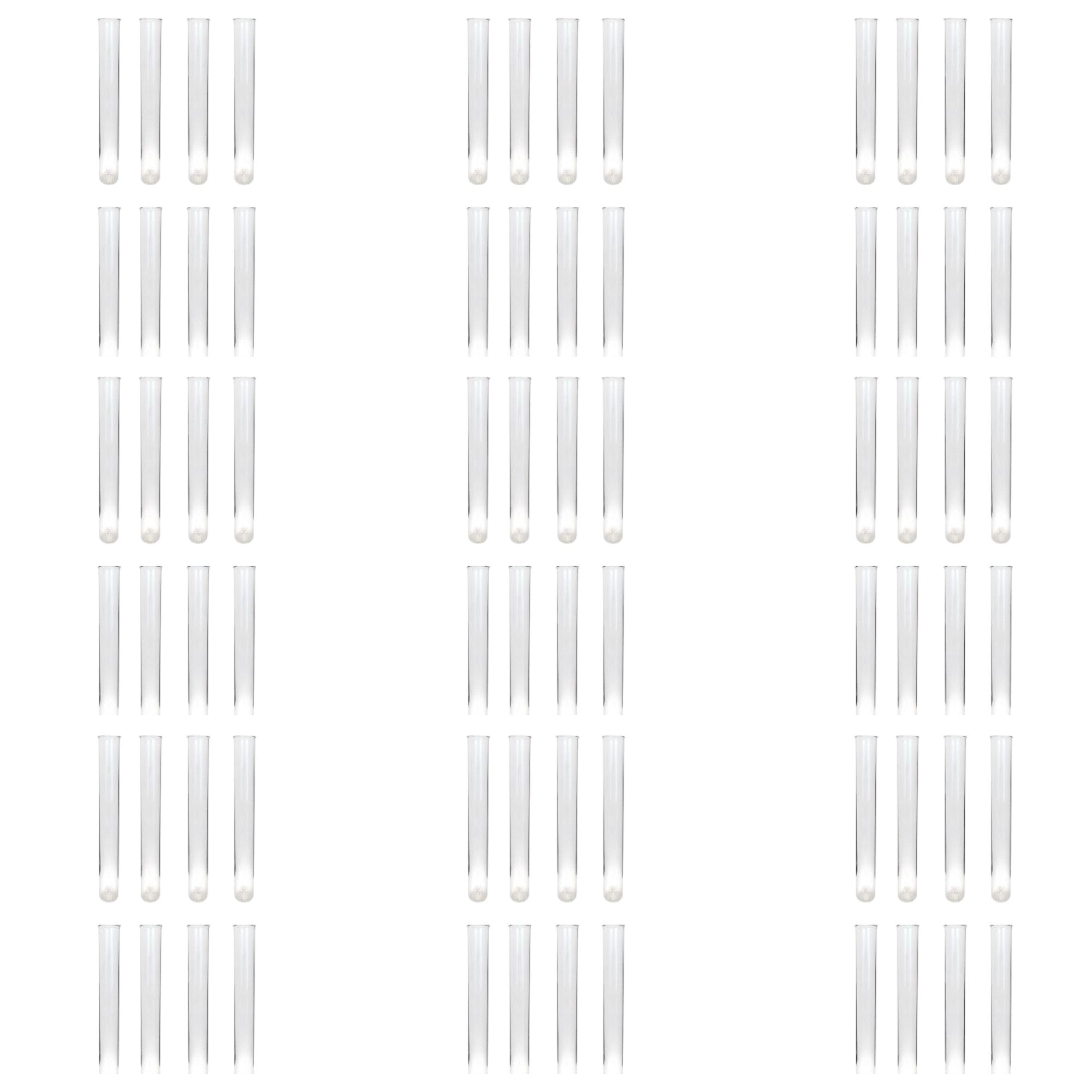 Test Tubes, Borosilicate Glass, 13mm Diameter, 100mm Length. Pack of 7