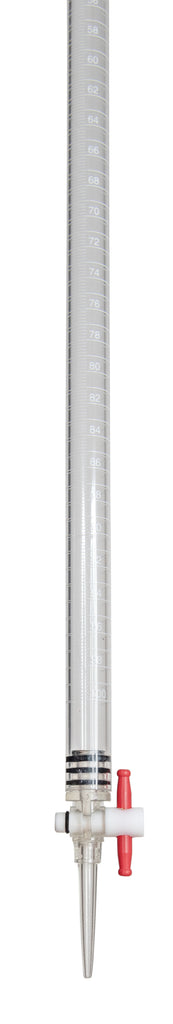 Burette, 100ml Acrylic with Interchangeable Stopcock